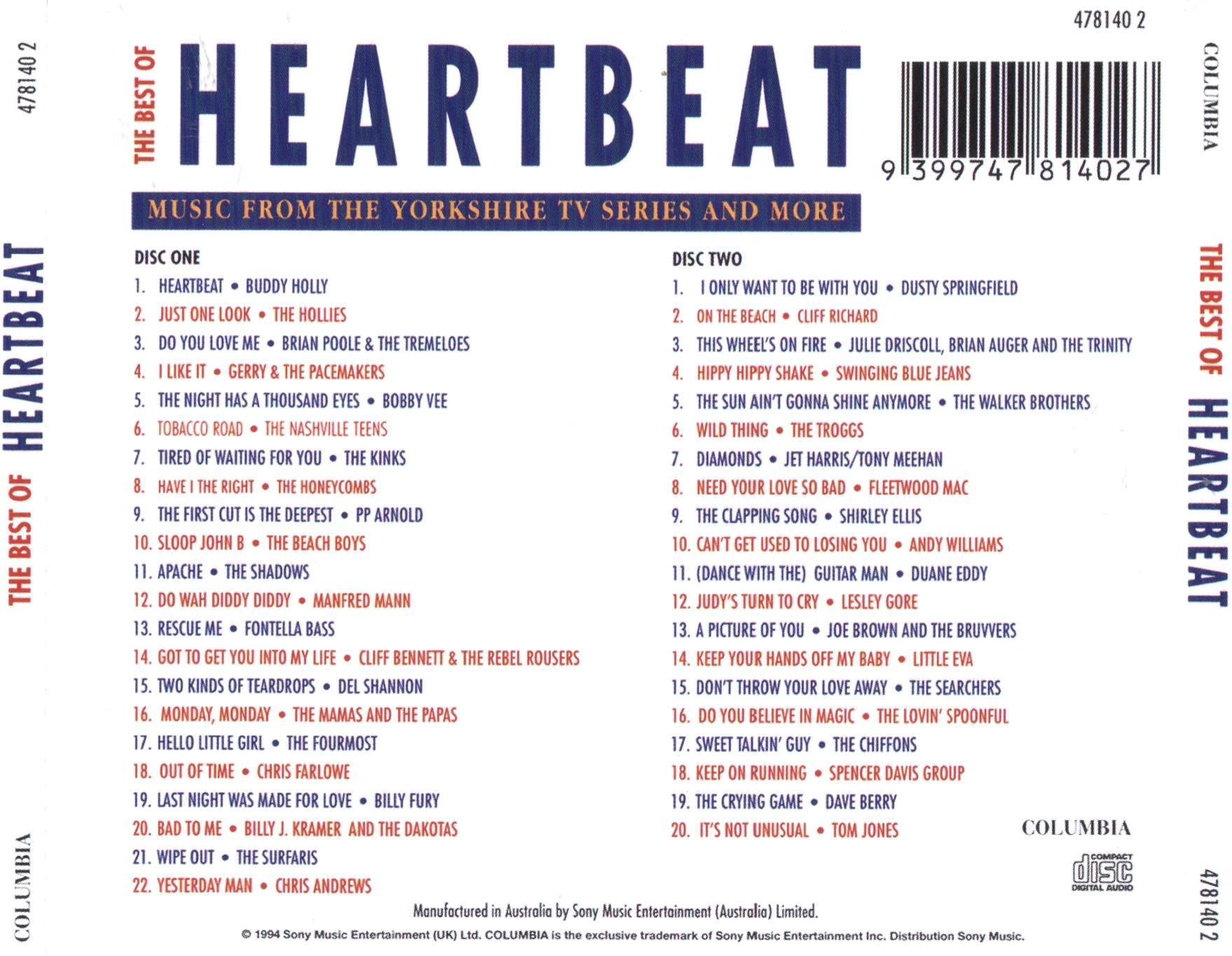 The Best Of Heartbeat : Back | CD Covers | Cover Century | Over 1.000. ...